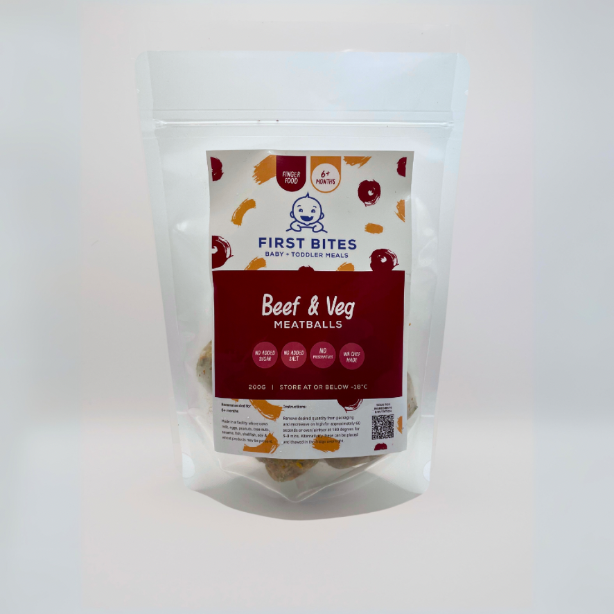 Beef & Veg Meatballs – First Bites Baby Food